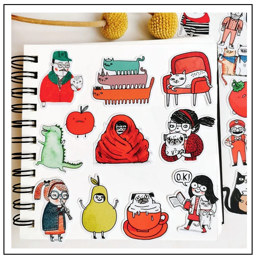 29pcs Cute Cartoon Stickers Crafts And Scrapbooking Stickers Kids Toys ...