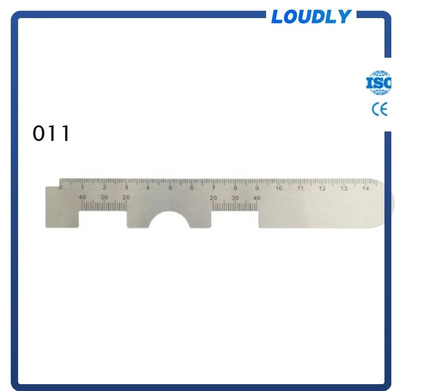 100% New Loudly Brand Metal Material Ophthalmic Plastic Pupil Ruler Pd ...