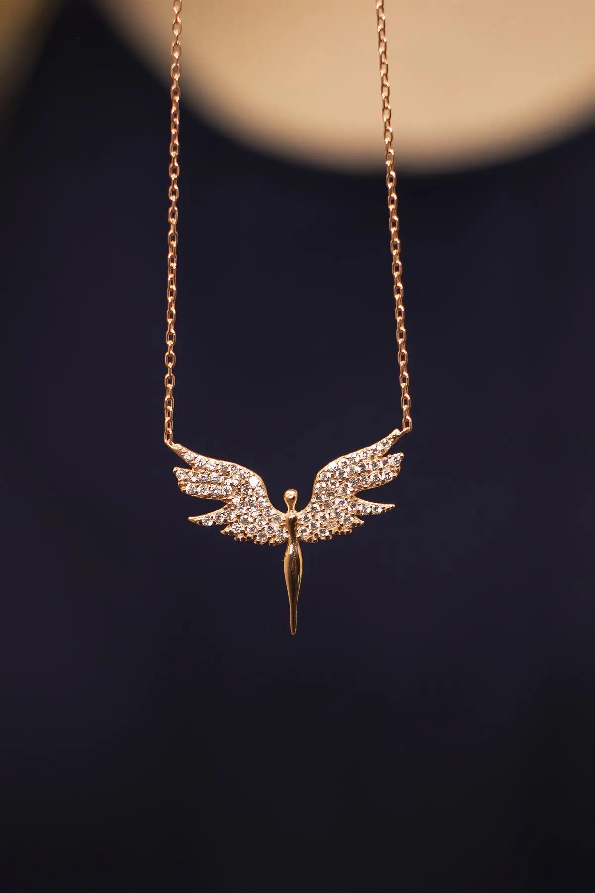925 Sterling Silver Archangel Michael Necklace White Angel Wings ...