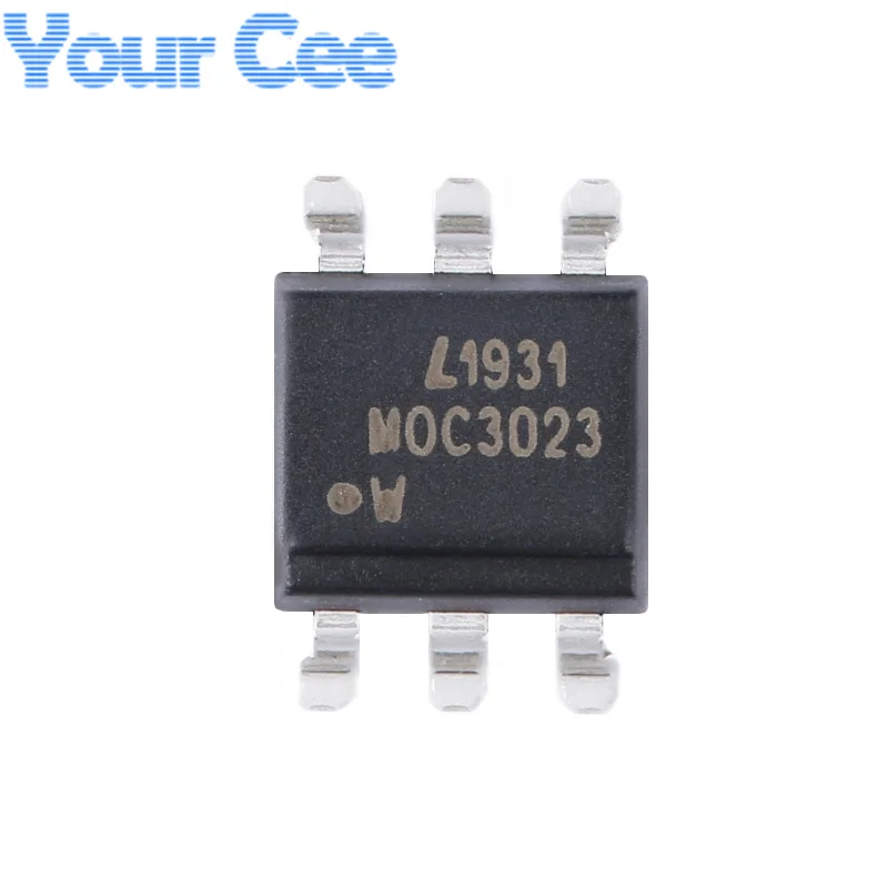 10PCS-MOC3023-MOC3023S-MOC3023S-TA1-SMD-6-Triac-Output-Optocoupler-Chip ...