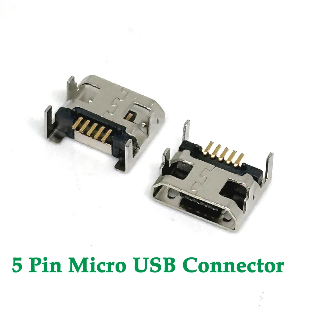 5Pin-Micro-USB-Connector-Female-Port-Jack-Solder-Plug-SMD-SMT-Android ...