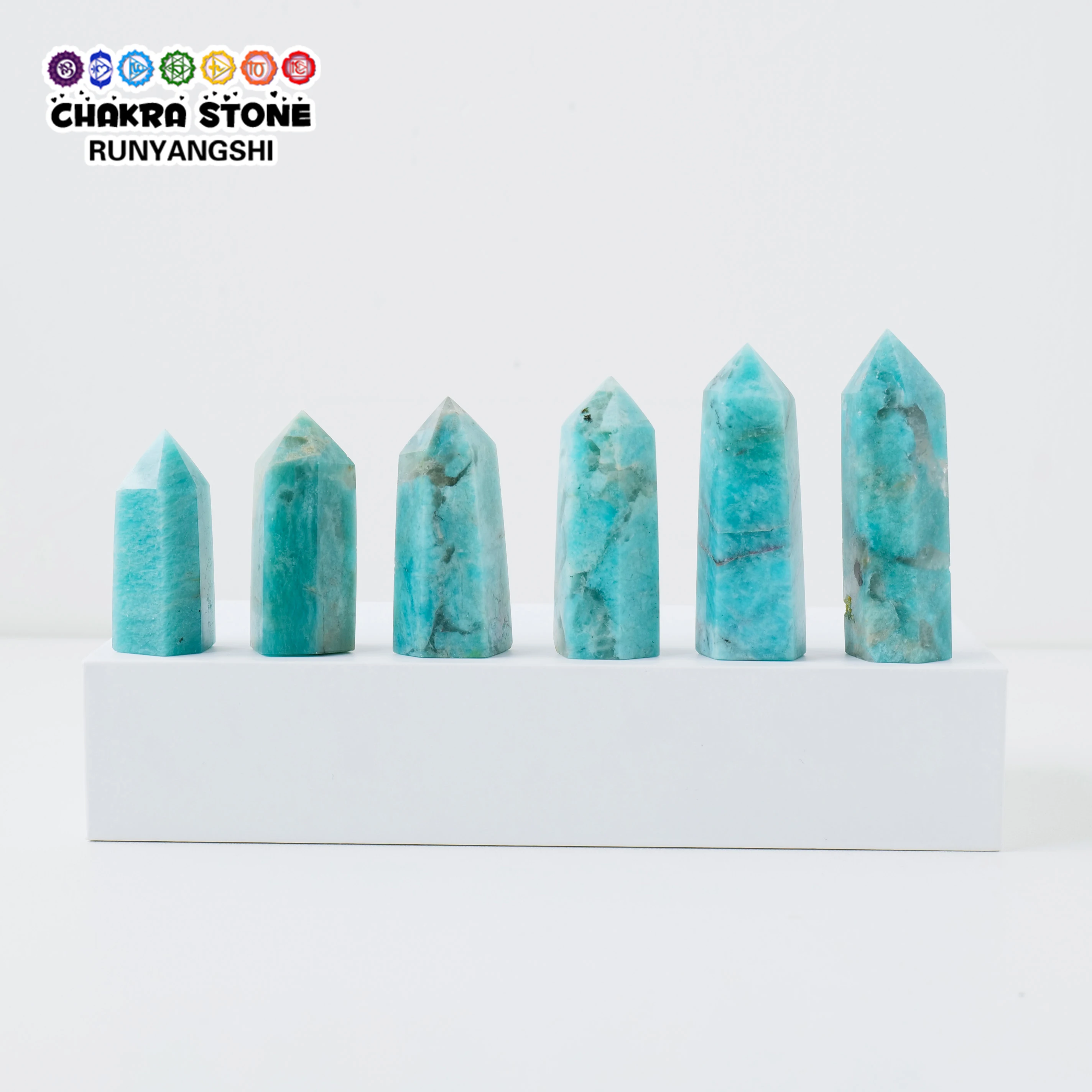 1pc-Natural-Crystal-Point-Amazonite-Stone-Wand-Healing-Obelisk-Tower ...