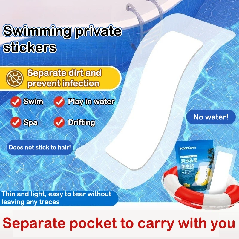 1-Sheet-Waterproof-Skin-Friendly-Private-Patch-For-Swimming-Prevent ...