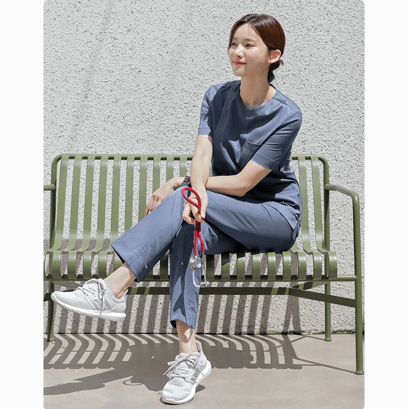 Beauty-Salon-Doctor-Operating-Room-Uniform-Set-Short-Sleeve-Nurse-Suit ...