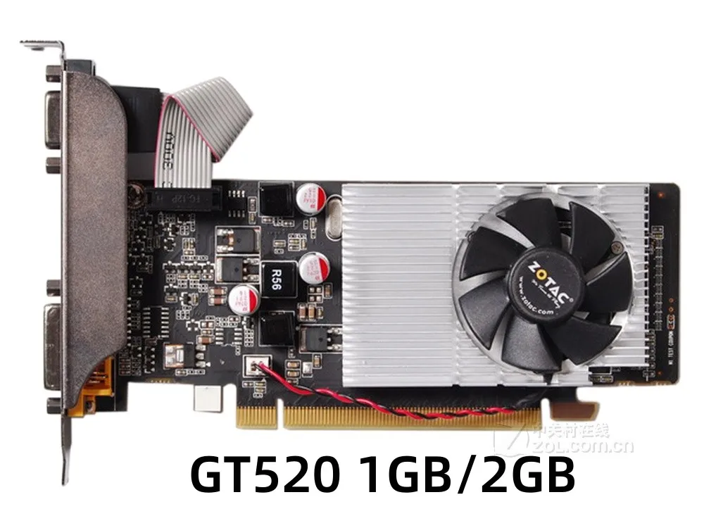 ZOTAC GT 520 1GB 2GB Video Card GeForce 64Bit GDDR3 Graphics Cards GPU ...