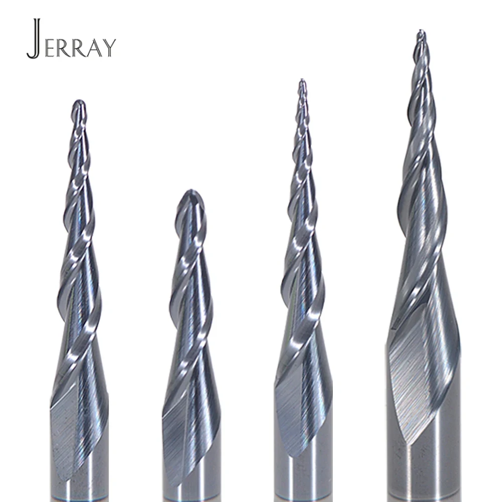 Jerray-Tapered-Ball-Nose-Milling-Cutter-Carboneto-S-lido-Taper-End-Mill ...