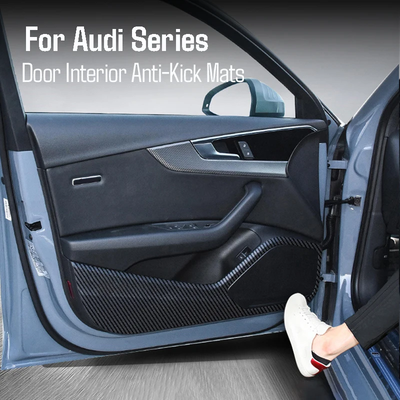 Car-Accessories-Door-Anti-Dirty-Anti-kick-Pad-Cover-Carbon-Fiber ...