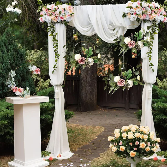 Wedding arch drapery ideas 60 photos - Vianawedding.com