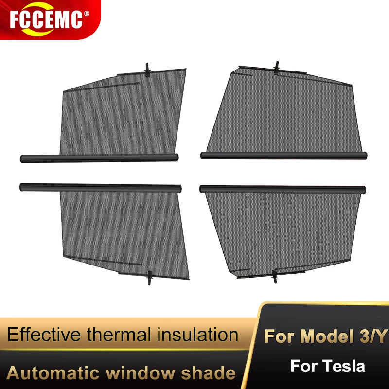 For-Tesla-Model-3-Y-Car-Lifting-Window-Sunshade-Custom-Sun-Shade-Car ...