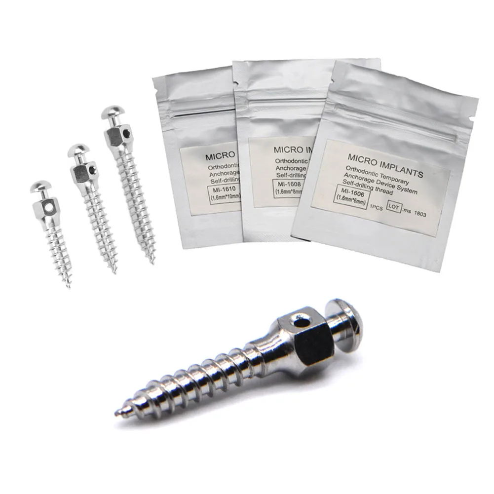 Dental-Micro-Mini-Implants-Orthodontic-Anchor-Screw-Titanium-Alloy-Self ...