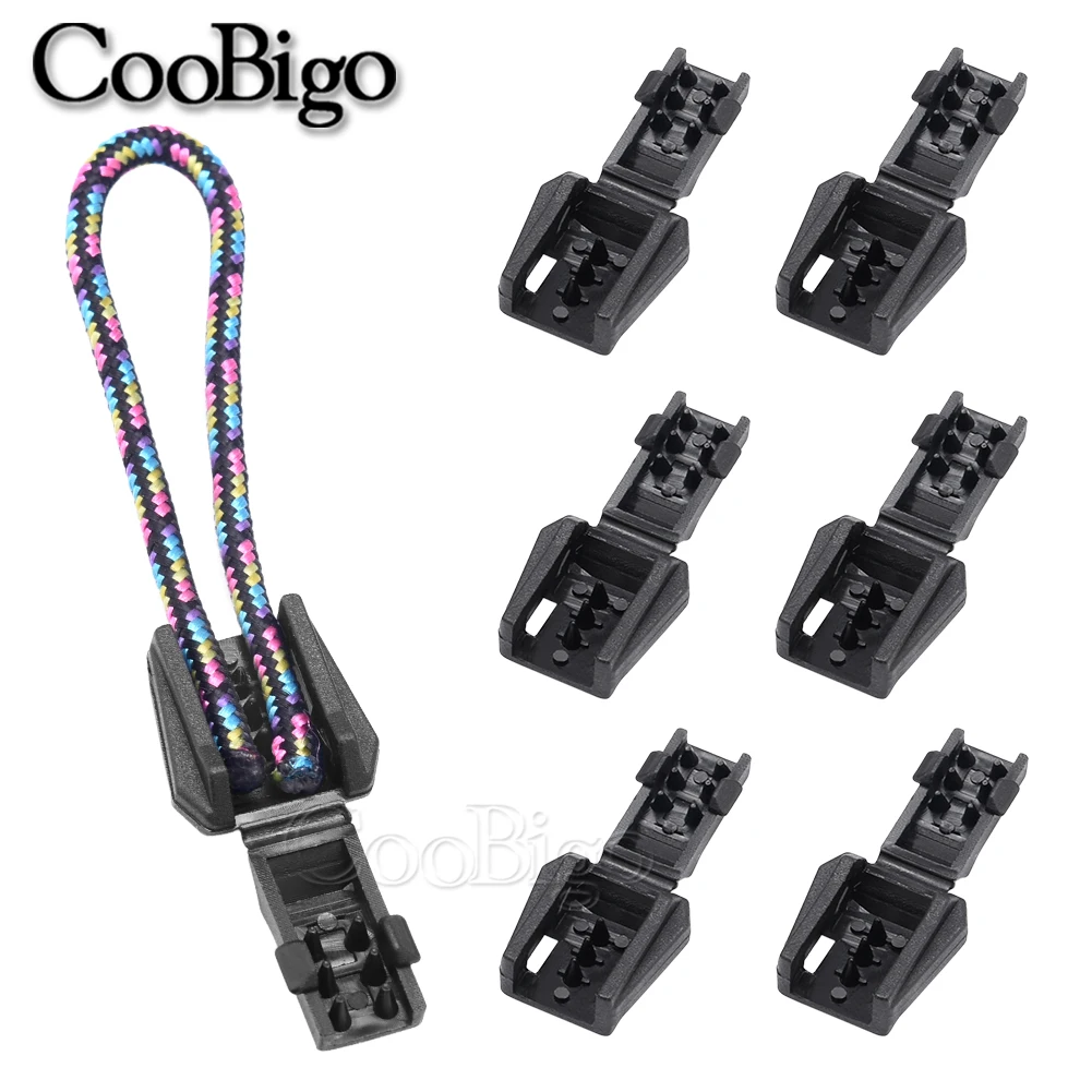 12pcs Zipper Pull Cord Ends Clip Zip Puller Paracord Sportswear ...