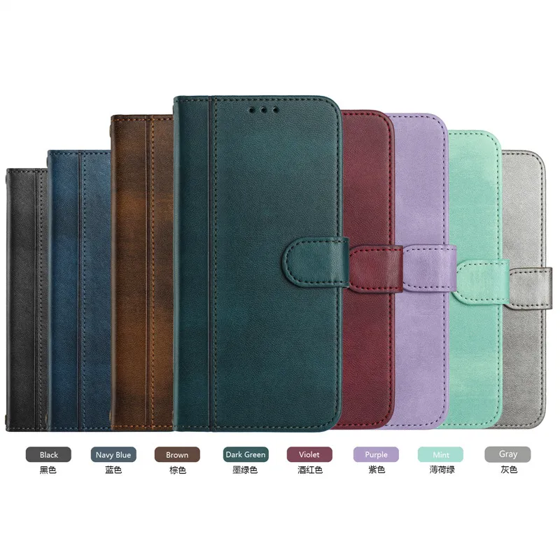 Magnetic Leather Wallet Flip Case on For Nokia HMD Skyline Pulse Pro ...