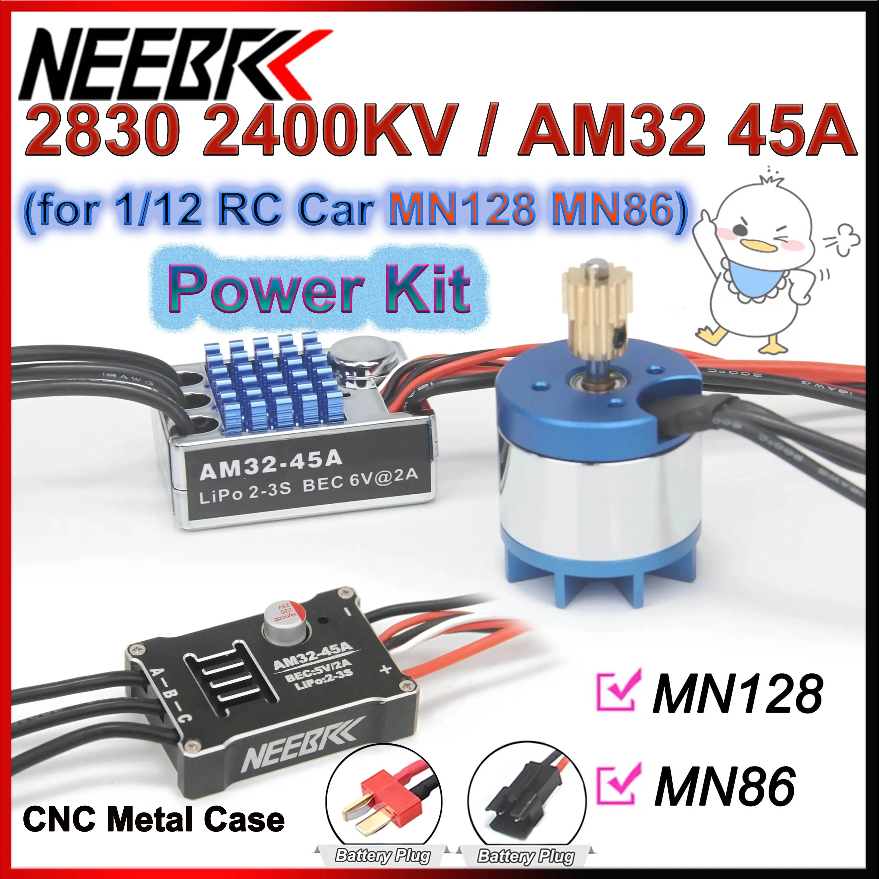 1/12 RC الزاحف MN128 MN86 مجموعة الطاقة NEEBRC 2830 2400KV Outrunner ...