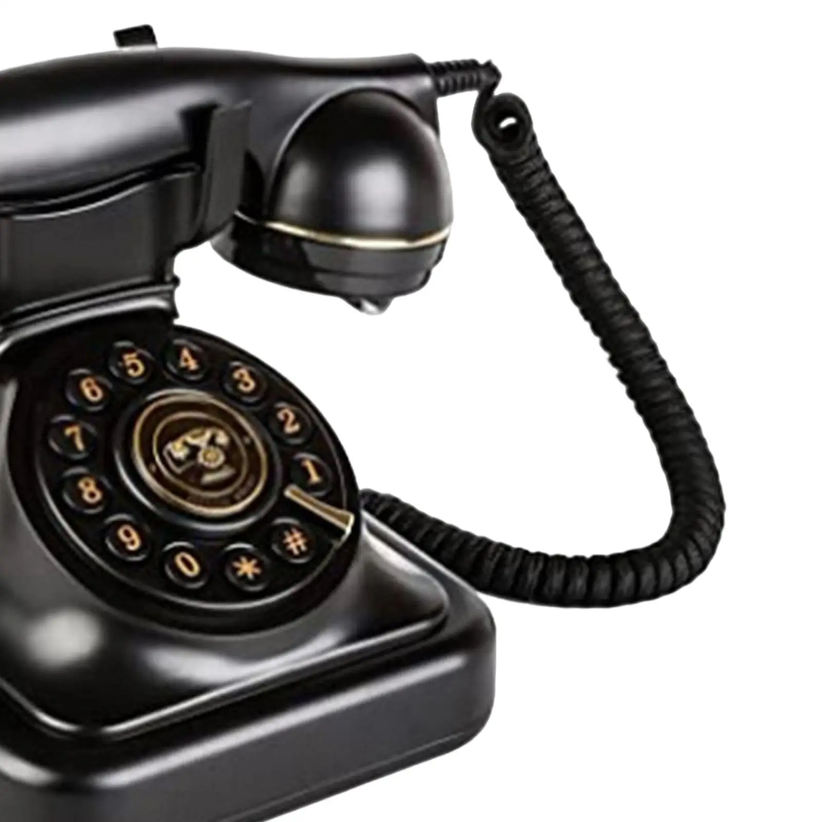 Retro-Style-Telephone-Old-Fashion-Landline-Phones-Button-Dialing-with ...
