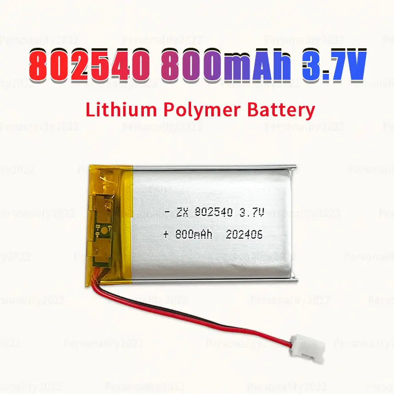 1pcs-10PCS-802540-Lipo-800mAh-3-7V-082540-Lithium-Battery-Li-Polymer ...