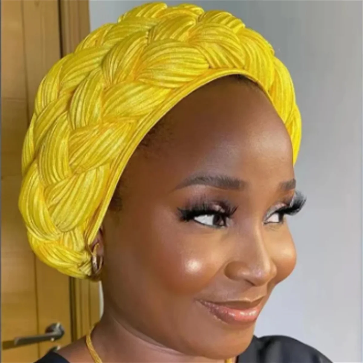 Double Braid Halo Turban Cap Women Already Made African Headwraps ...