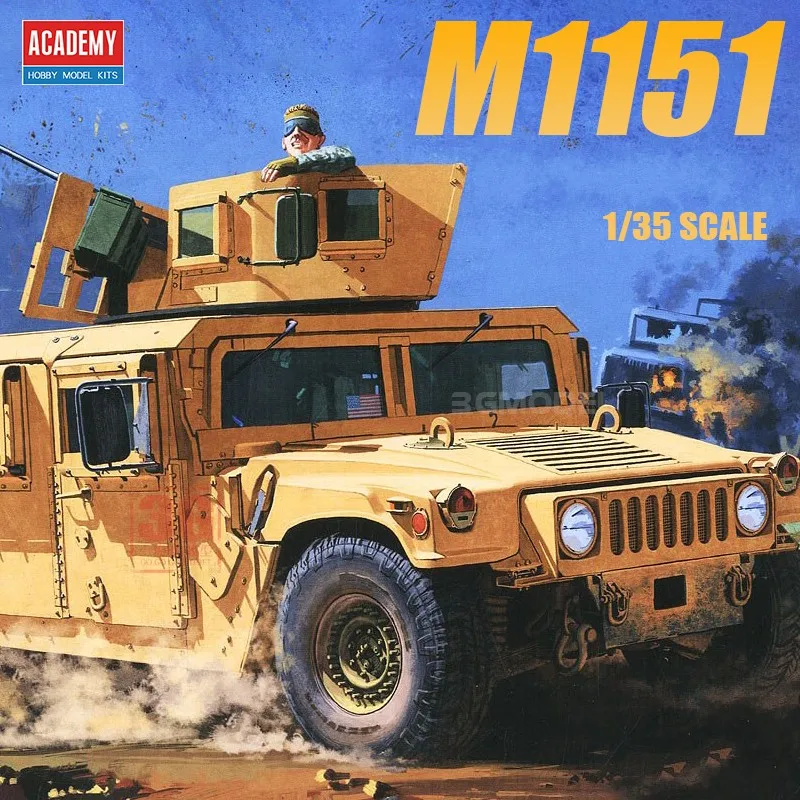 Academy 13415 1/35 Scale Model U.s. M1151 Hummer Jeep Assembly Model ...