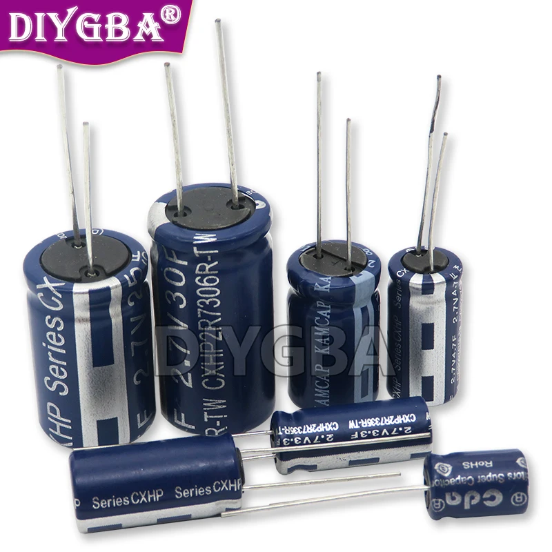 2PCS 2.7V Super Capacitor Farad Capacitor Original New 2F 3.3F 4F 4.7F 5F 6F 7F 8F 10F 15F 20F ...