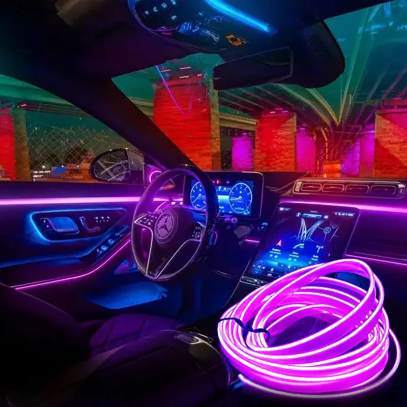 Purple Interior Car Lights