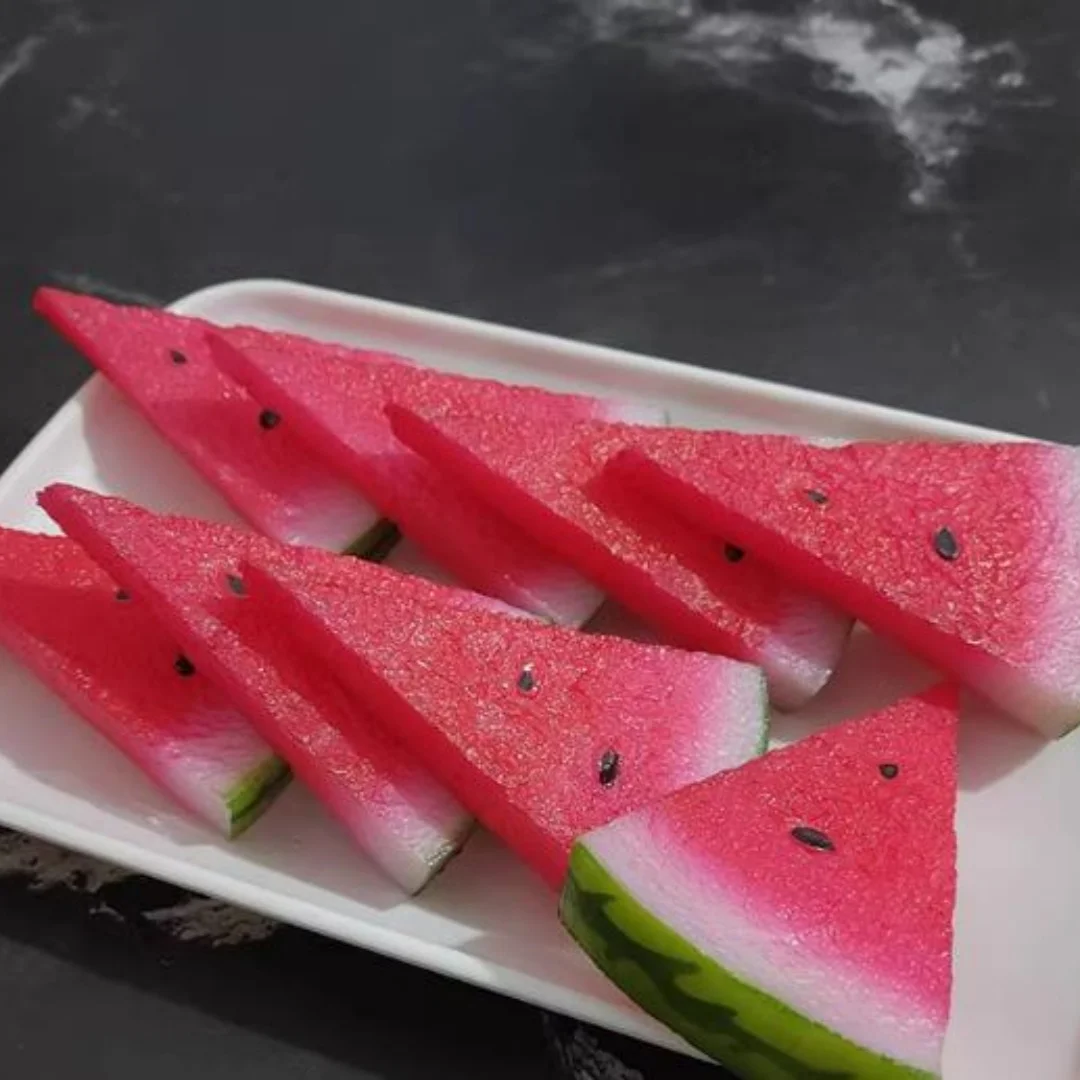 Simulated Watermelon Slice Cutting Model Fruit Tray Decoration Food ...