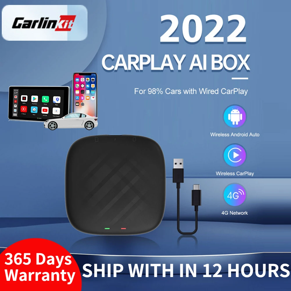 CarlinKit – boîtier CarPlay Ai Android 11, adaptateur sans fil pour ...