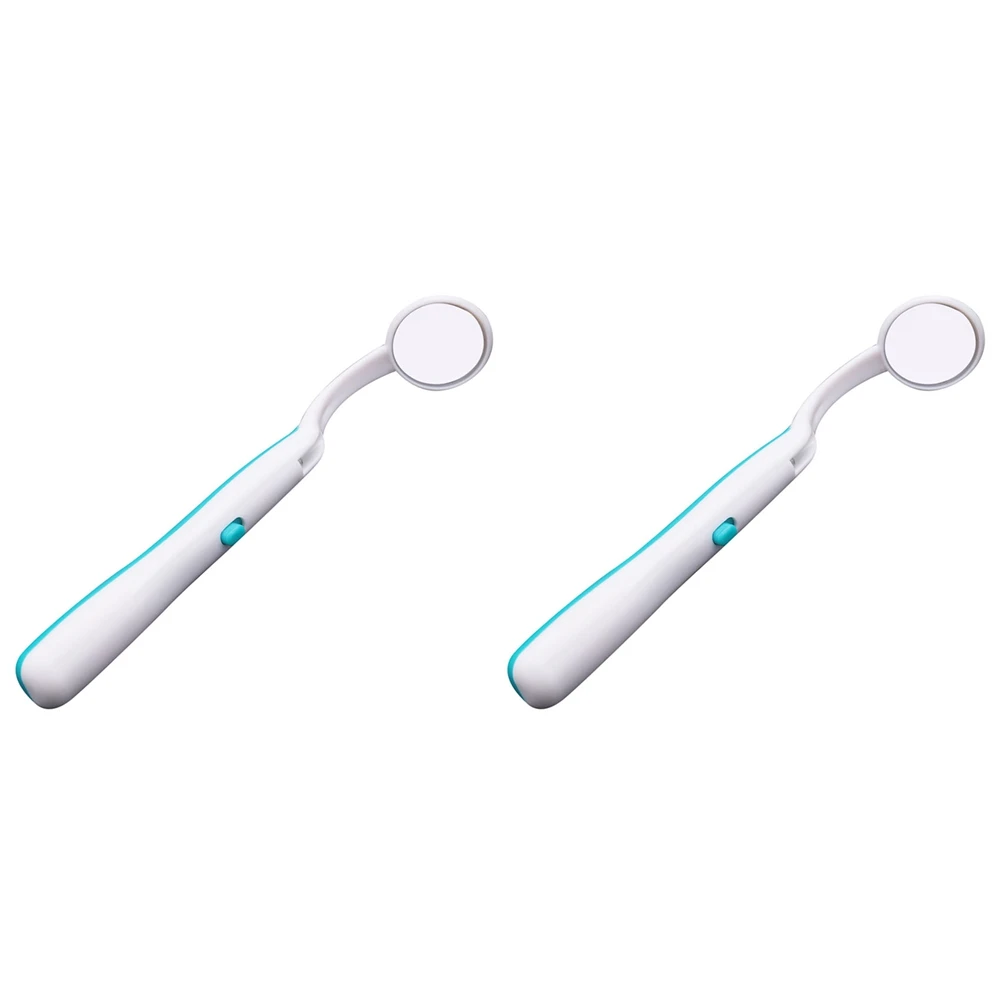 2-Pc-LED-Light-Teeth-Oral-Dental-Mirror-Super-Bright-Mouth-Mirror ...