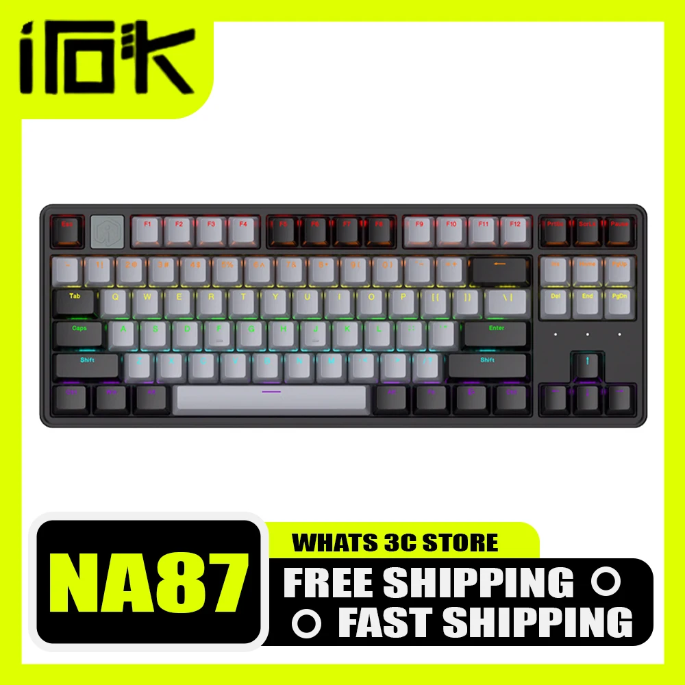 Irok-N87-Mag-Magnetic-Switch-Teclado-E-sports-Hifi-Sound-Gamer-Com-Fio ...