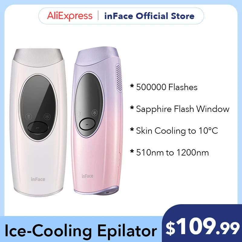 inFace Laser Depilator 500000 Flashes ipl Hair Removal Home Appliance ...