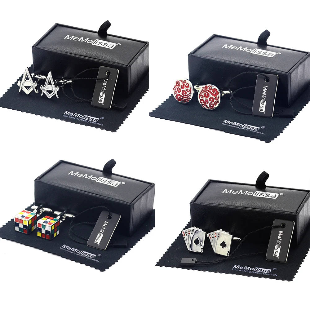 Memolissa Display Box Cufflinks 4a Poker Cufflinks Male French Shirt ...