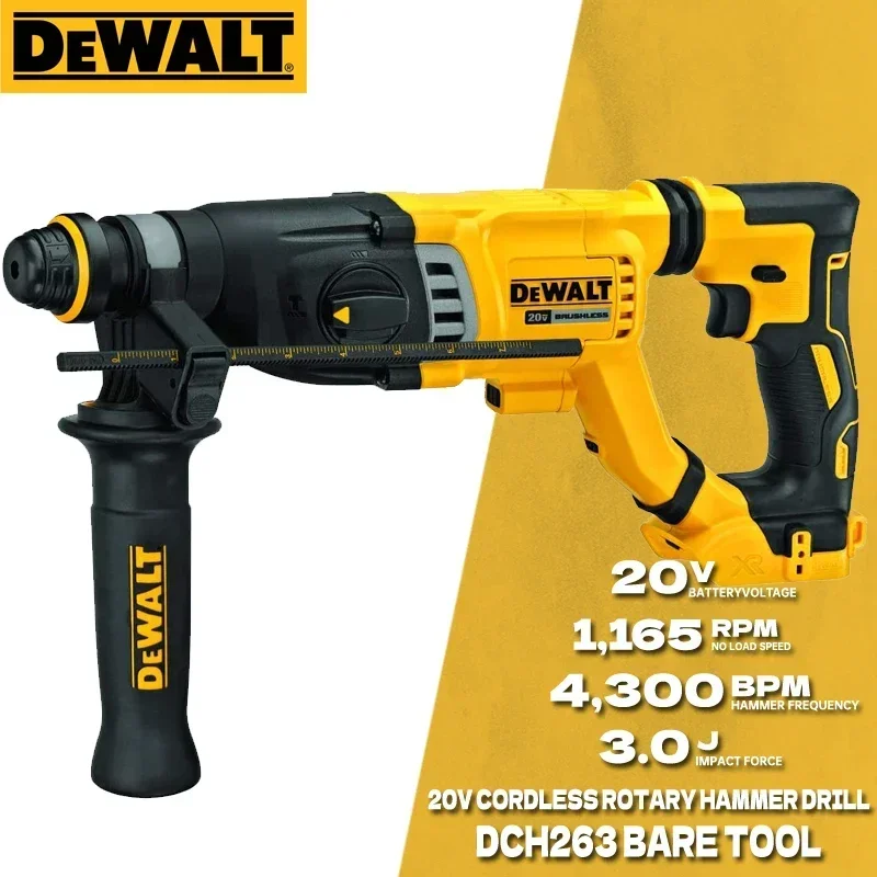 DEWALT-DCH263-Cordless-Rotary-Hammer-BareTool-20V-MAX-Brushless-Motor ...