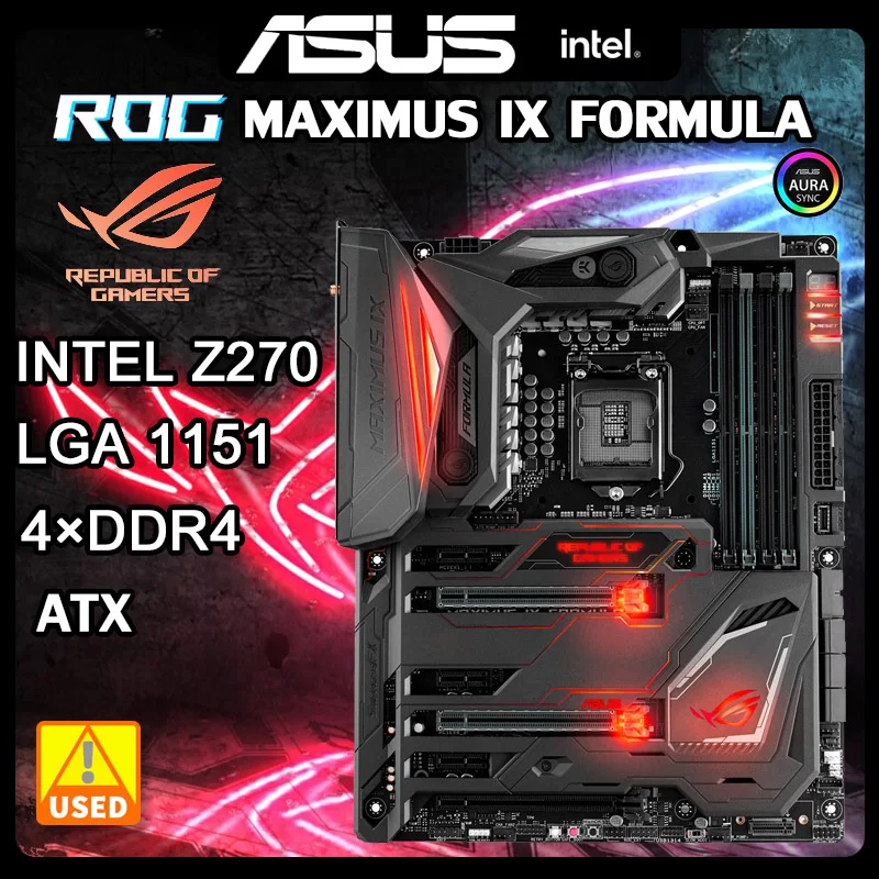 Motherboard-LGA-1151-ASUS-ROG-MAXIMUS-IX-FORMULA-1151-Motherboard-DDR4 ...