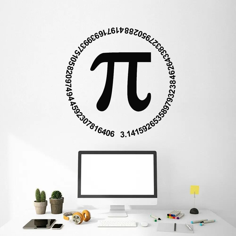 Math-Lovers-School-Stickers-for-Bedroom-Vinyl-Wall-Decal-Pi-Mathematics ...
