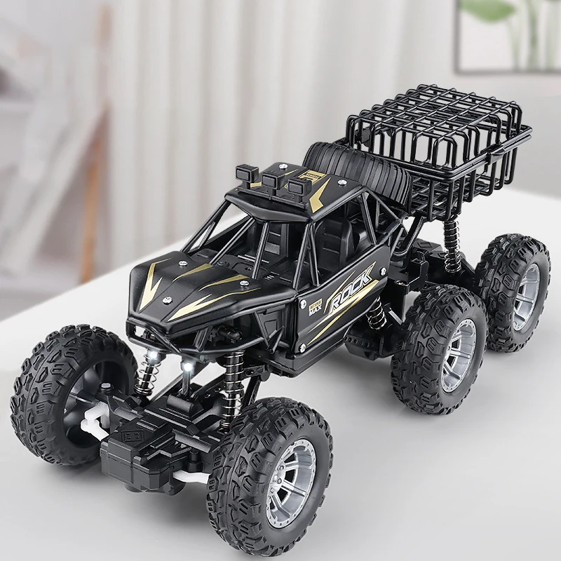 6 Wheels RC Car Alloy Remote Control Toy Cars Climbing 4WD Radio ...