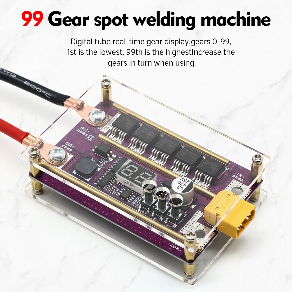 12V-Spot-Welder-DIY-Kit-99-Gears-of-Power-Adjustable-Spots-Welding ...