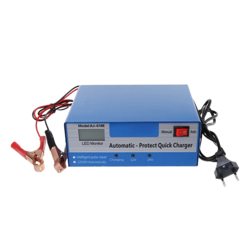 12v/24v Automatic Quick Battery Charger Intelligent Pulse Repair Truck ...