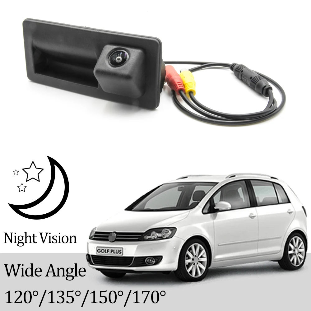 CCD HD AHD Fisheye Rear View Camera For Volkswagen Golf plus 2008~2014 ...
