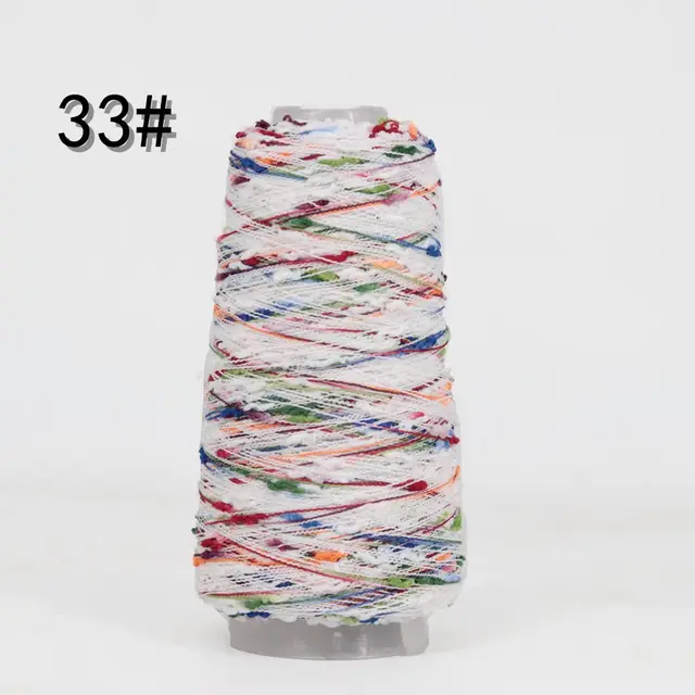 50g Multicolor Knot Knitting Yarn Threads DIY Needlework Hand Crochet ...