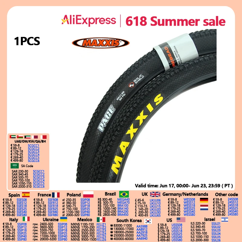 MAXXIS-PACE-M333-Bicycle-Wire-Tire-Original-26-27-5-29-Mountain-Bike ...