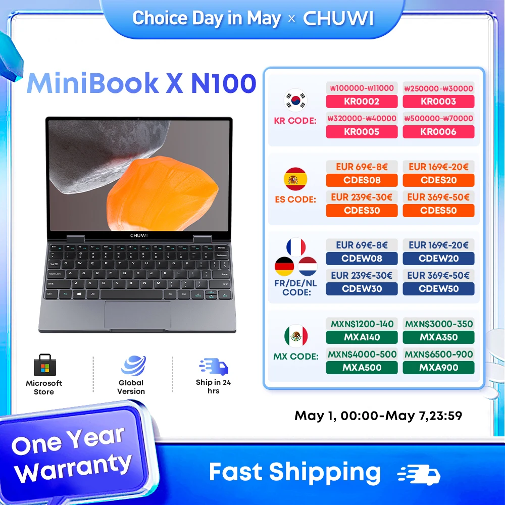 CHUWI-MiniBook-X-2-in-1-Tablet-Laptop-10-51-Inch-Touchscreen-12GB ...