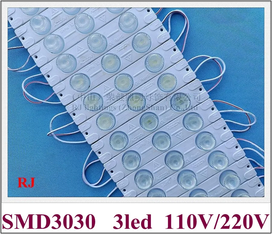 110V-220V-LED-Light-Module-126mm-24mm-13mm-SMD-3030-3-LED-4W-450lm-IP65 ...
