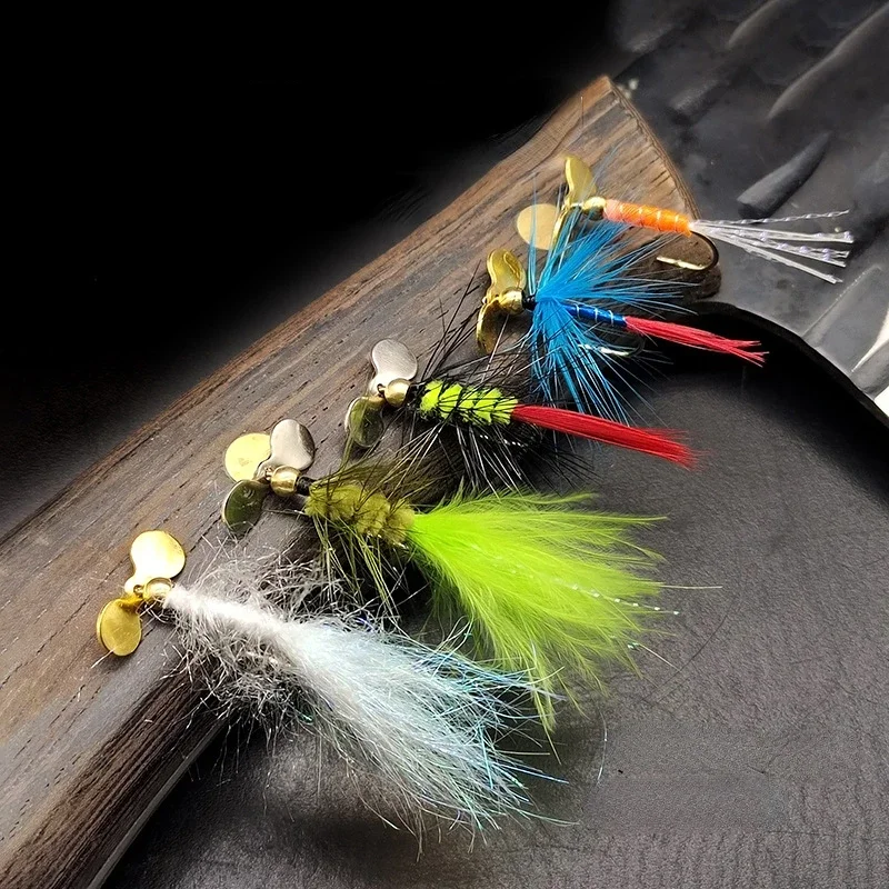 BLF546-Fly-Hook-Fur-Hook-Fly-Imitation-Fly-Fishing-Lures-Propeller-Fly ...