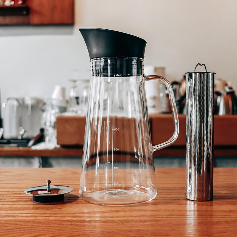 JINYOUJIA-Alta-Capacidade-Cold-Brew-Coffee-Pot-com-filtro-de-a-o-inoxid ...