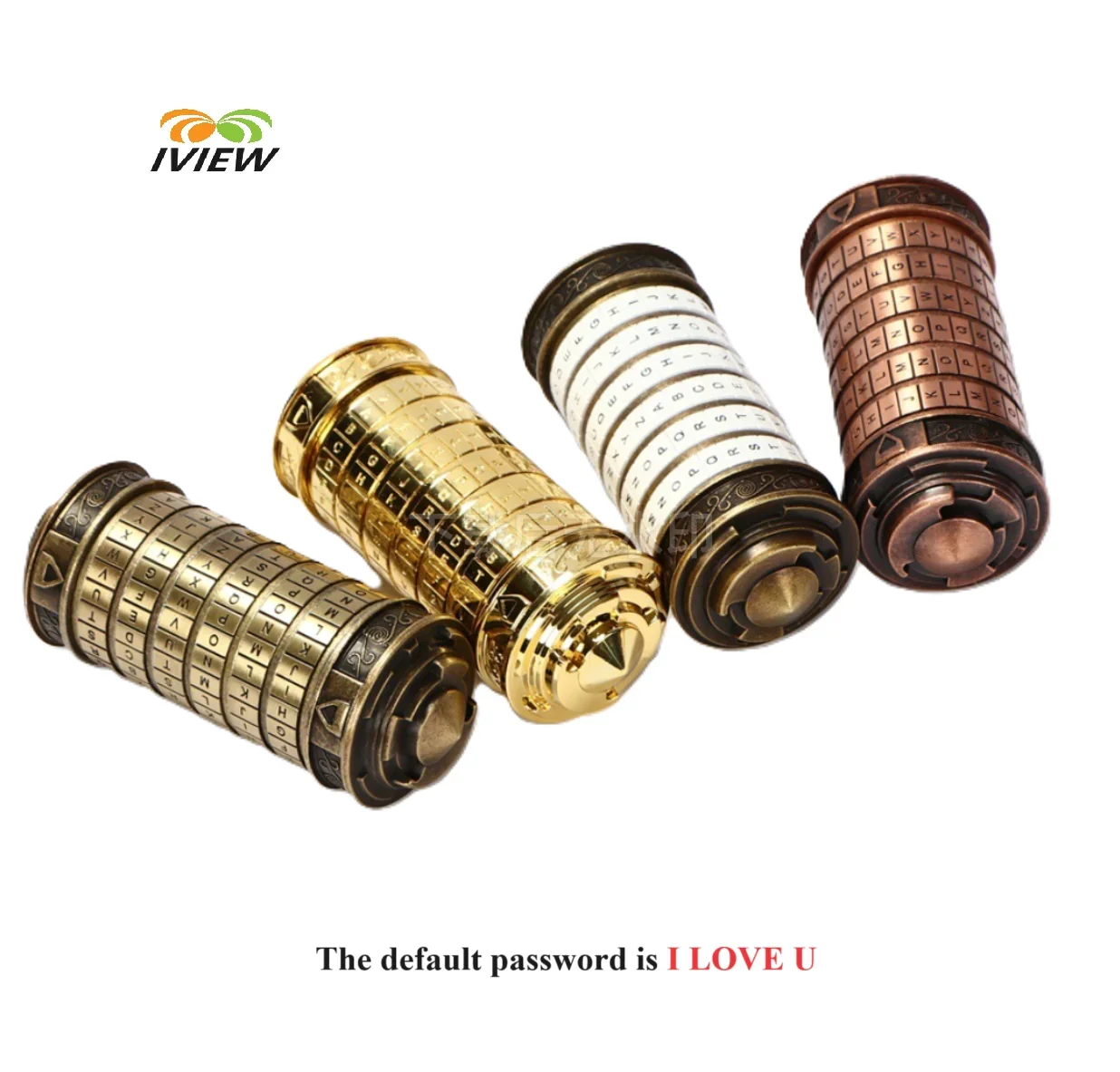 Code Toys Metal Cryptex Locks Da Vinci Educational Toys Valentine'S Day ...