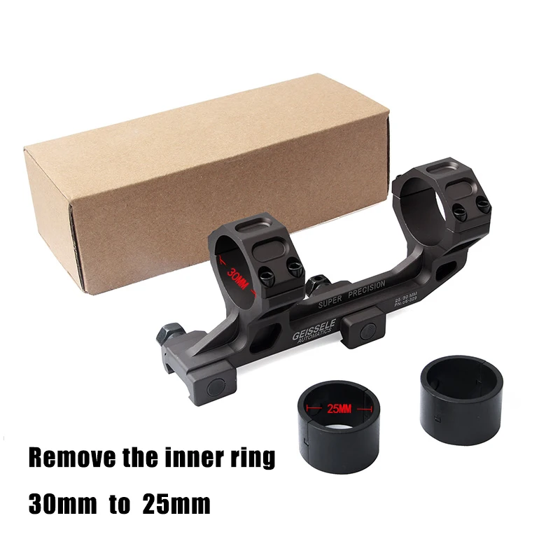 Quick-Release-One-Piece-Scope-Mount-25mm-30mm-Dual-Rings-Cantilever ...