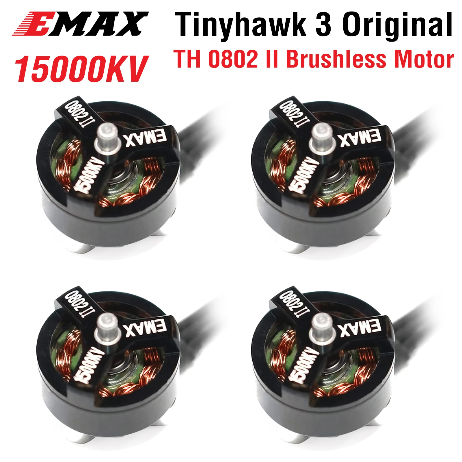 Emax Tinyhawk 3 0802 II 15000KV Brushless Motor FPV Racing Drone Spare ...