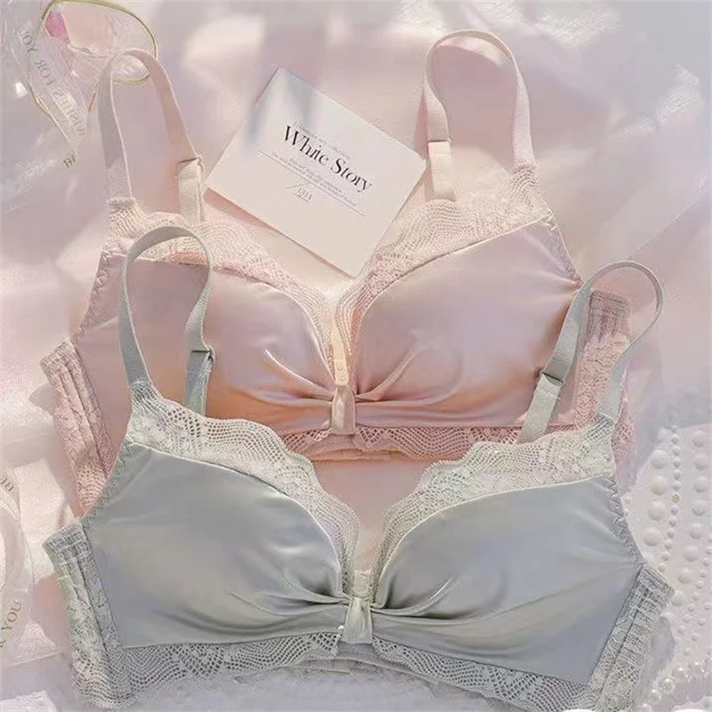 Solid-Bras-Women-Wire-Free-Y-line-Straps-Non-adjusted-Straps-Lingerie ...