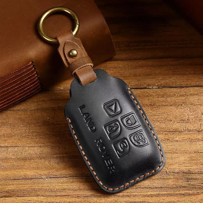 Genuine-Leather-Hand-Made-Car-Key-Cover-Car-KeyCase-Shell-Auto ...