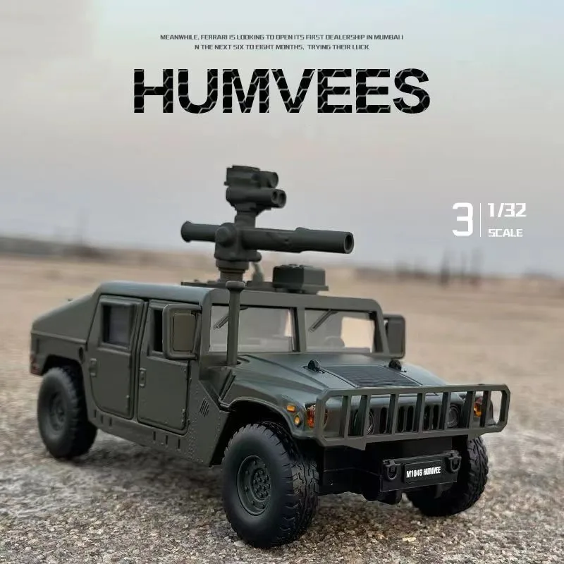 1:32 Hummer H1 Alloy Armored Car Model Diecast Metal Modified Off-road ...