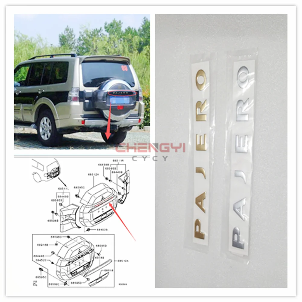 Spare-Wheel-Cover-Logo-Pajero-Logo-For-Mitsubishi-Pajero-Montero-Shogun ...