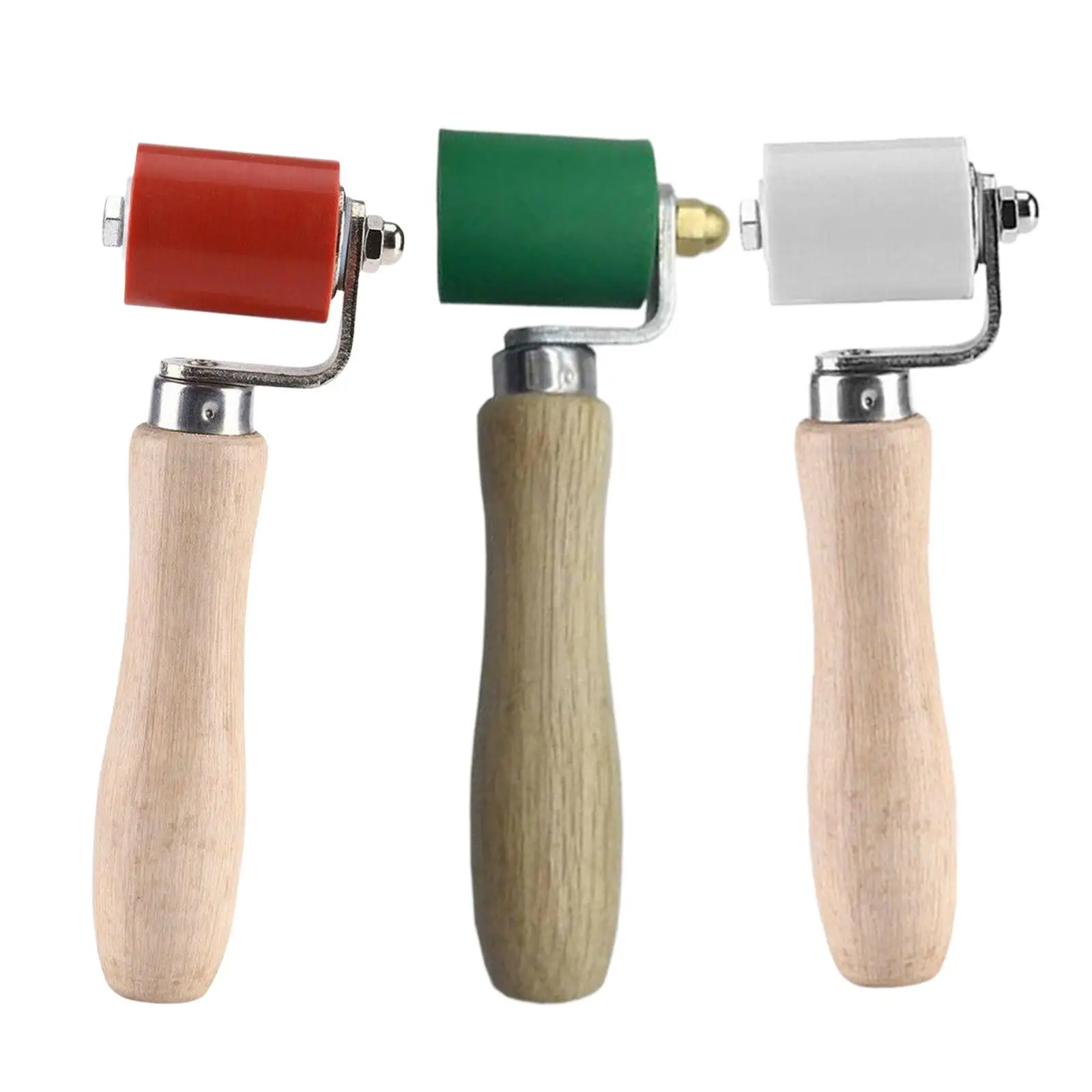 Silicone-Pressure-Roller-Resistant-Wooden-Handle-Bearing-Design-for ...